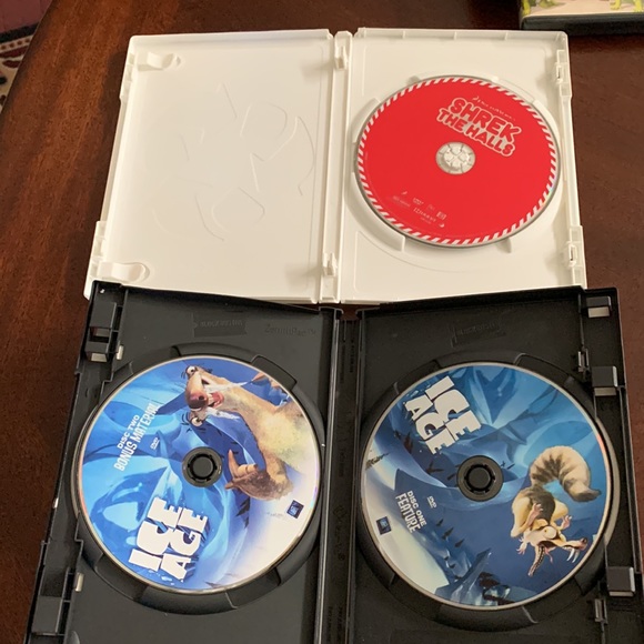 Media | 3 Dreamworks Shrek Dvd Movies And Ice Age Family Movies | Poshmark